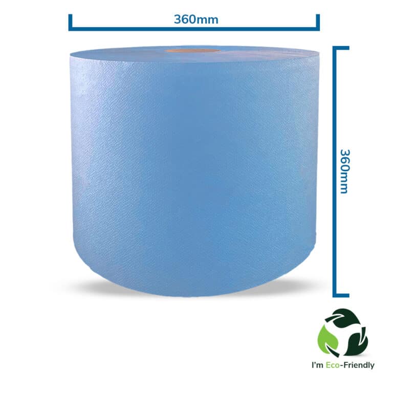 1000-Sheet Jumbo Paper Towel Roll | 3-Ply | 36cm x 36cm - TIDDOX